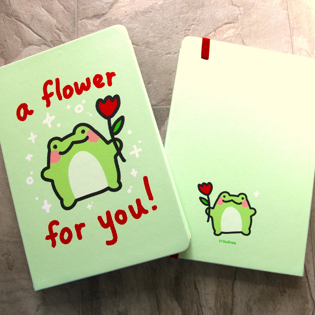 Tulip Frog Dotted Notebook | crowlines