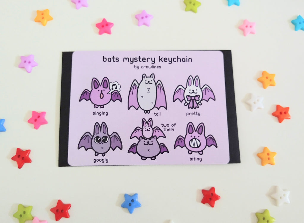 Bat Mystery Keychain | crowlines