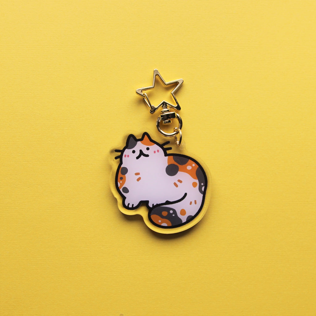 Calico Cat Keychain | crowlines