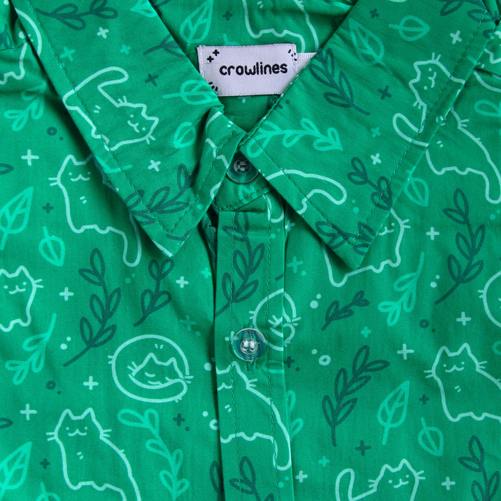 Emerald Forest Button Up Shirt | crowlines
