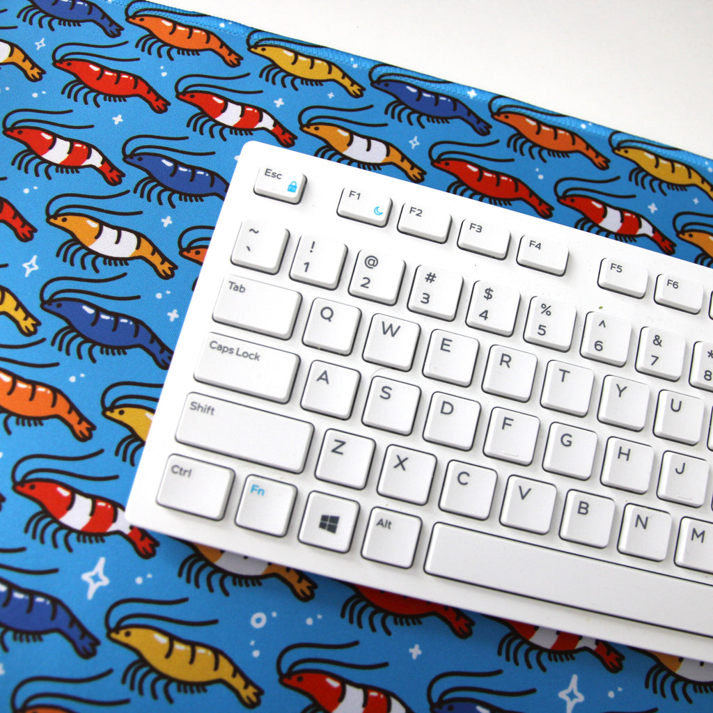 Shrimp Desk Mat | crowlines