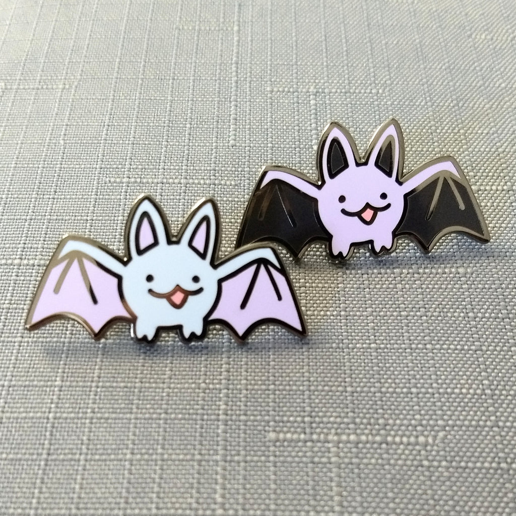 Purple Bat Enamel Pin | crowlines
