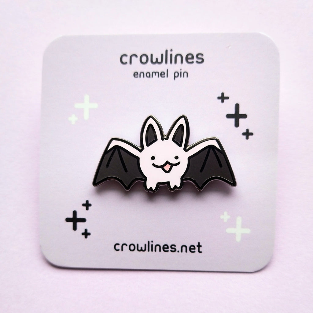Purple Bat Enamel Pin | crowlines