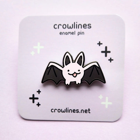 Purple Bat Enamel Pin | crowlines