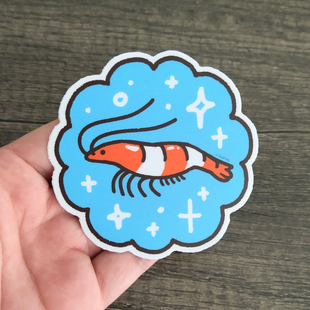 Crystal Red Shrimp Sticker | crowlines