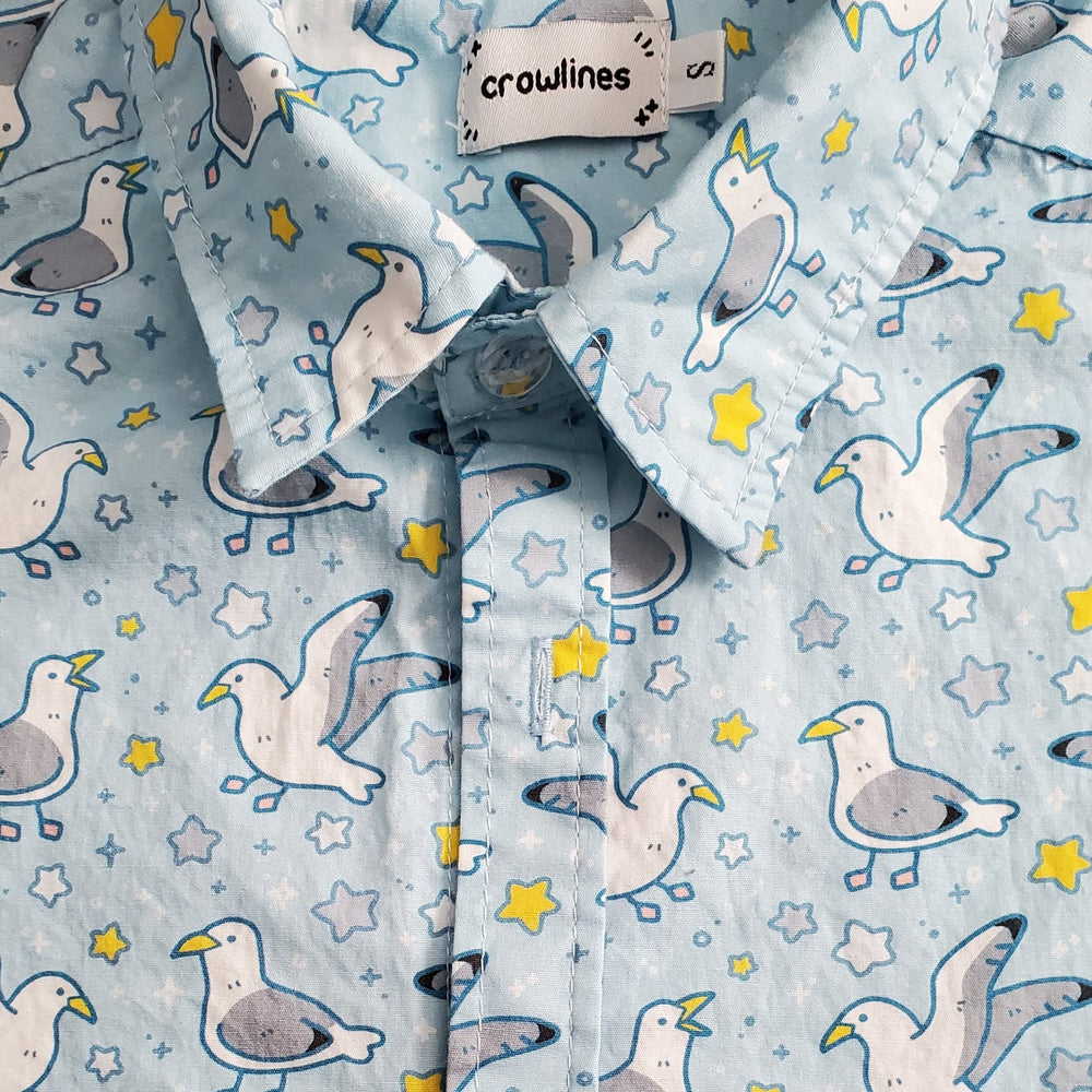 Seagull Button Up Shirt | crowlines